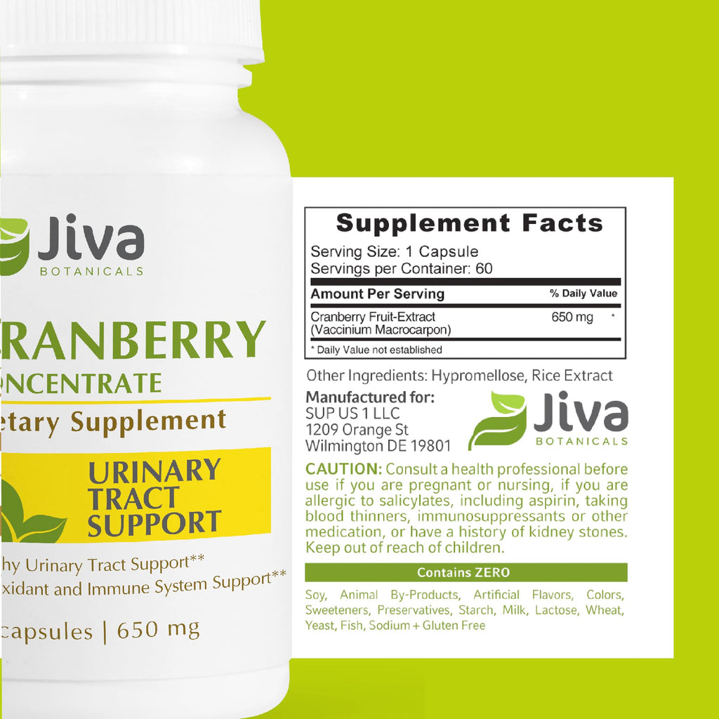 Cranberry capsules for women's health