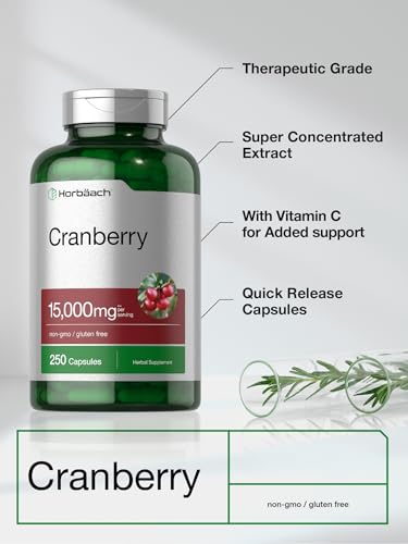 Cranberry capsules promote healthy digestion