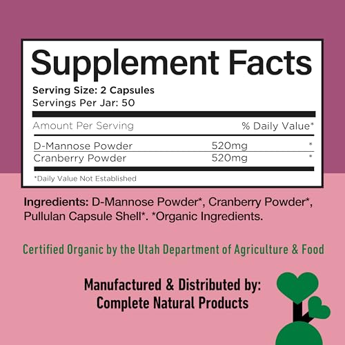 Cranberry capsules to support urinary health