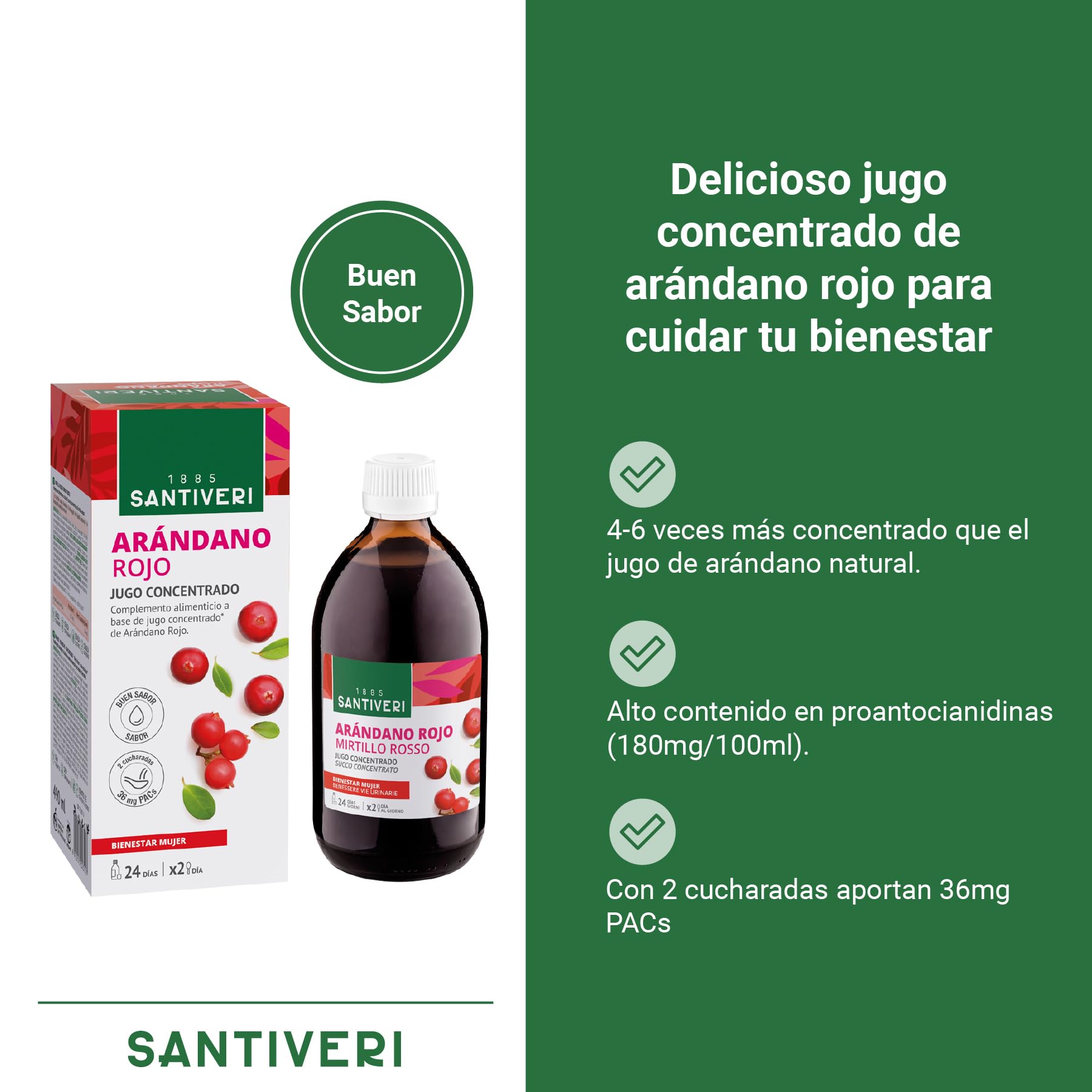Cranberry concentrate for festive drinks