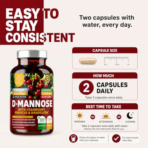 Cranberry D-Mannose for optimal hydration