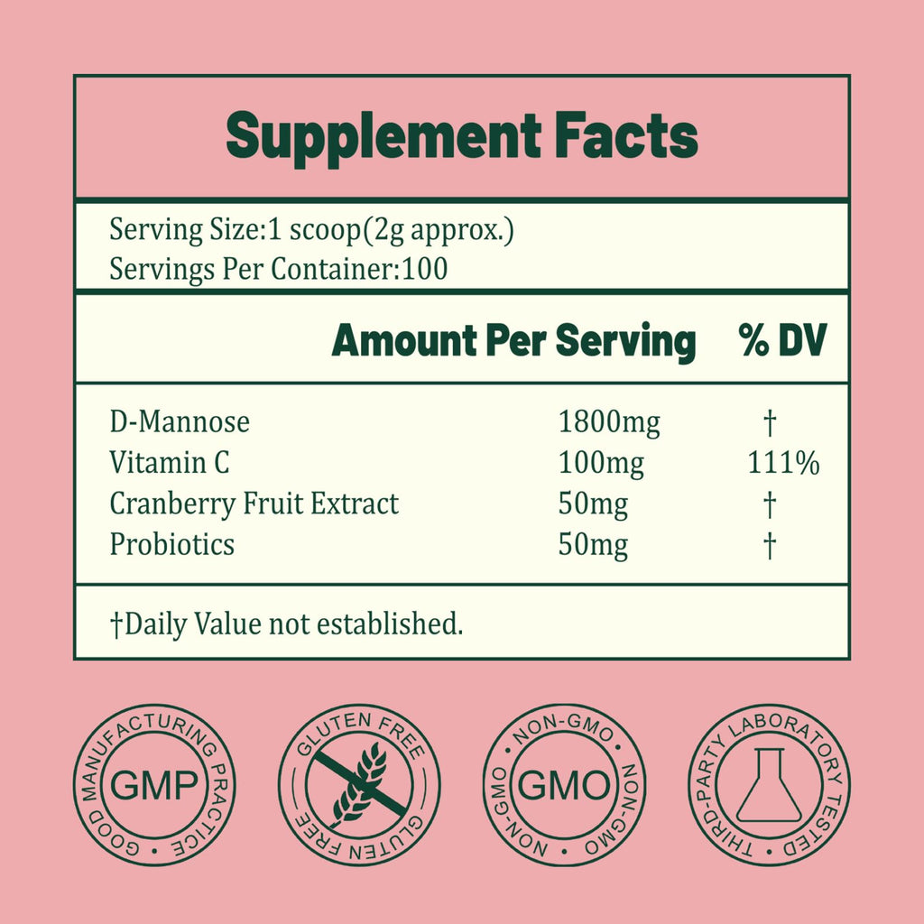 Cranberry D Mannose for urinary health
