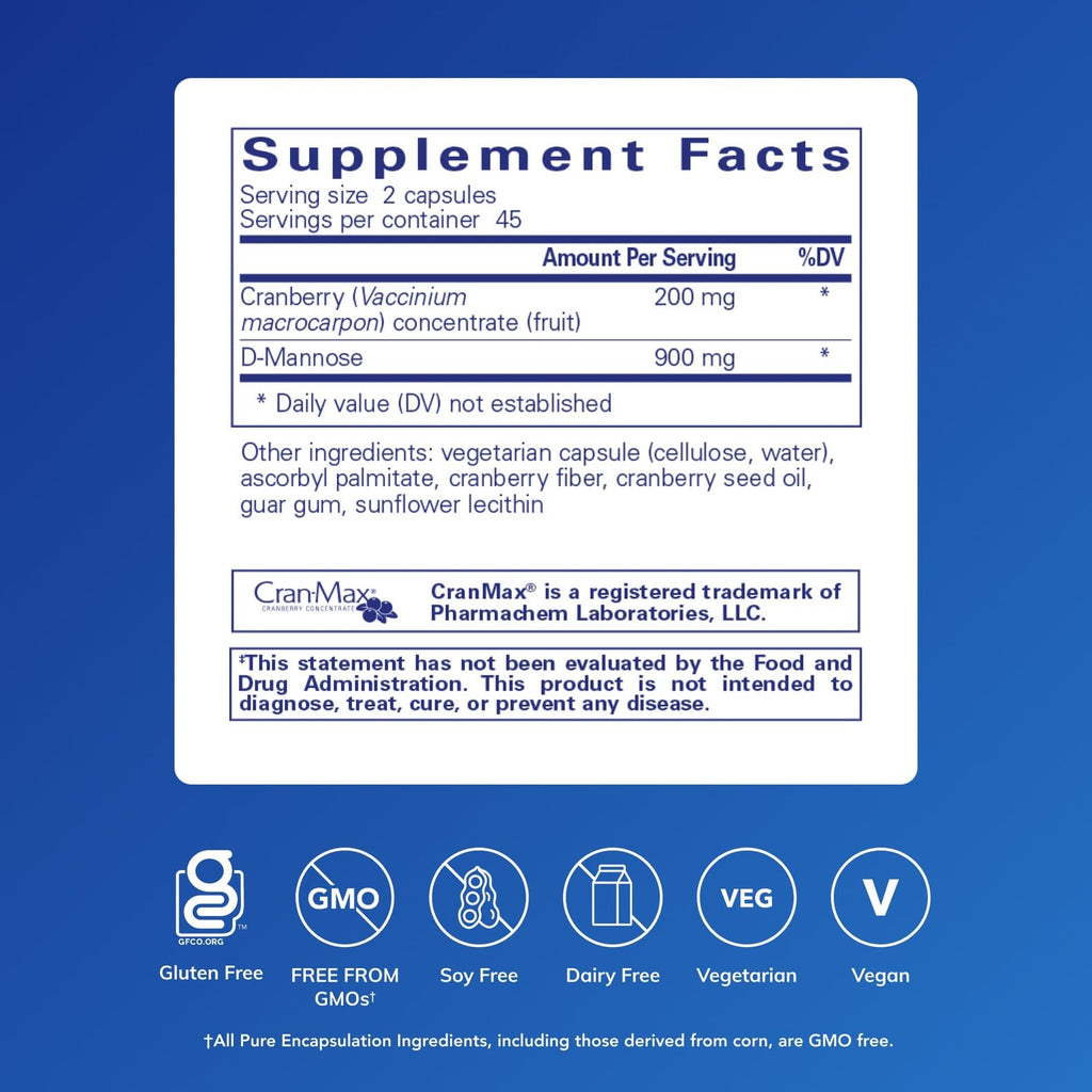 cranberry D-Mannose for urinary support
