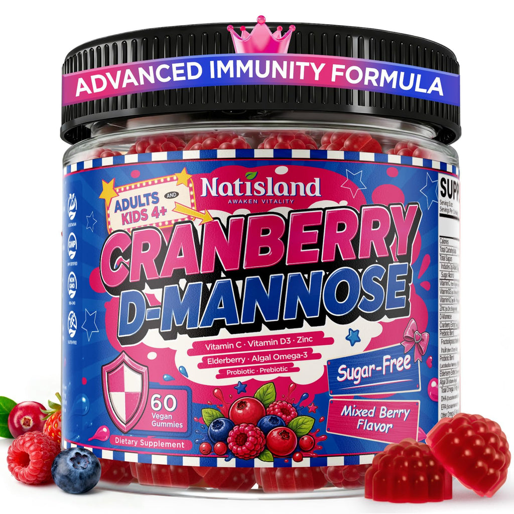Cranberry D-Mannose gummies for urinary health