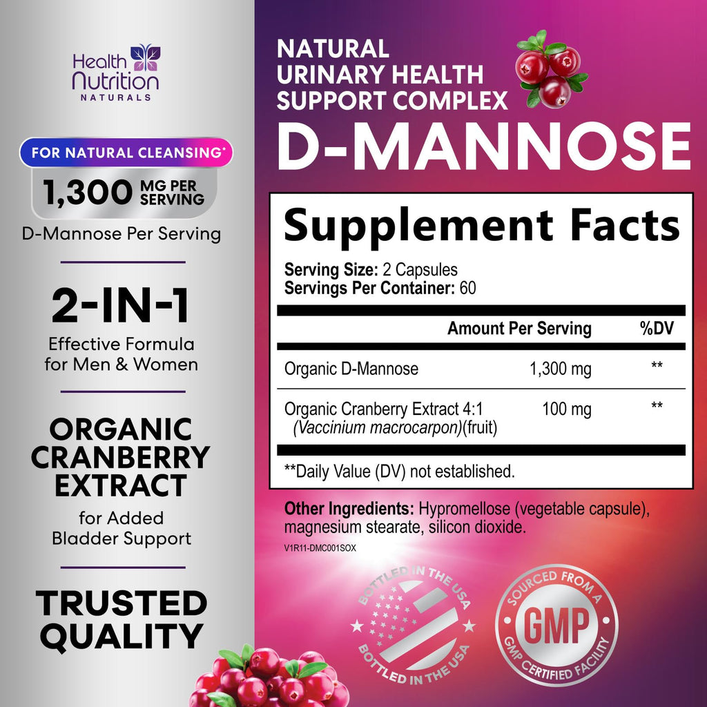 Cranberry extract D-Mannose supplement benefits