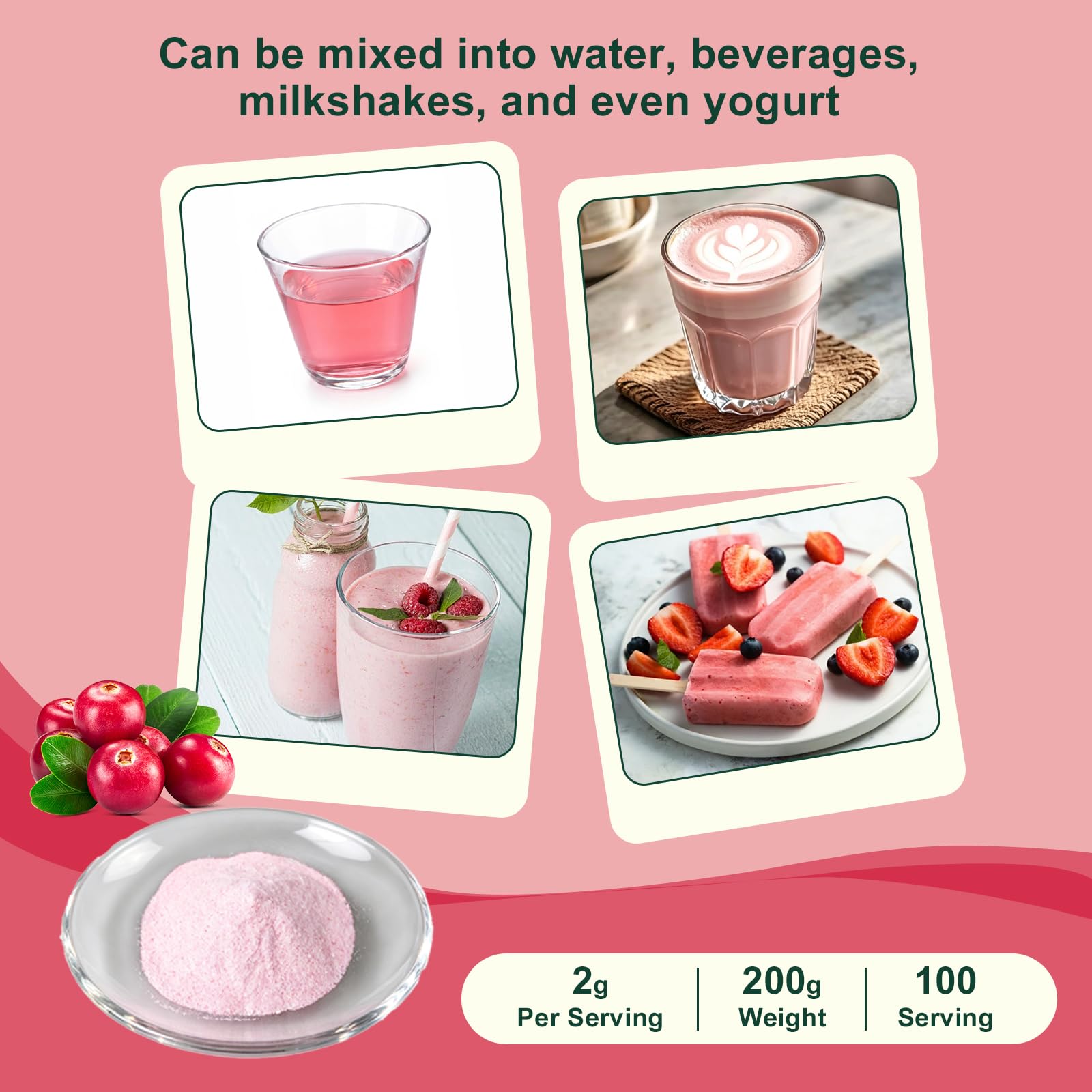 Cranberry extract D Mannose supplement