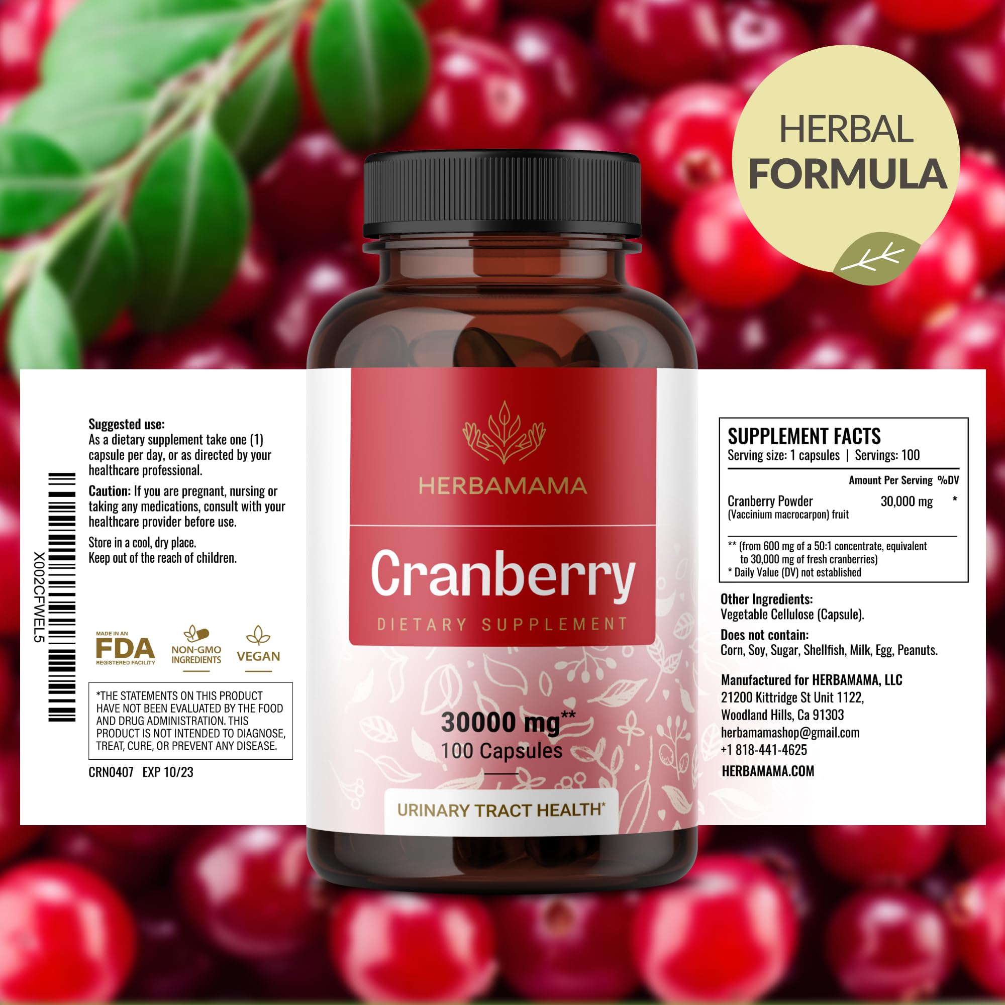 Cranberry extract for antioxidant protection