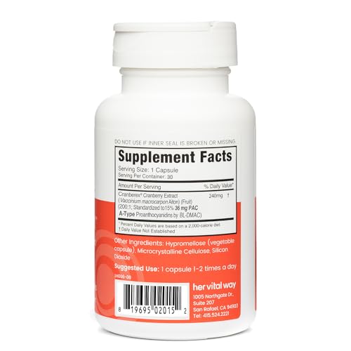 Cranberry extract for bladder support