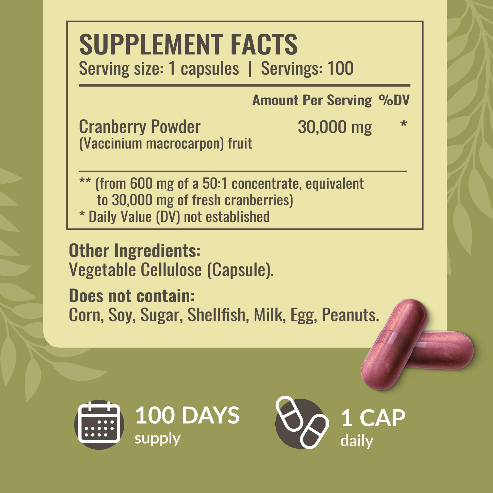 Cranberry extract for digestive support