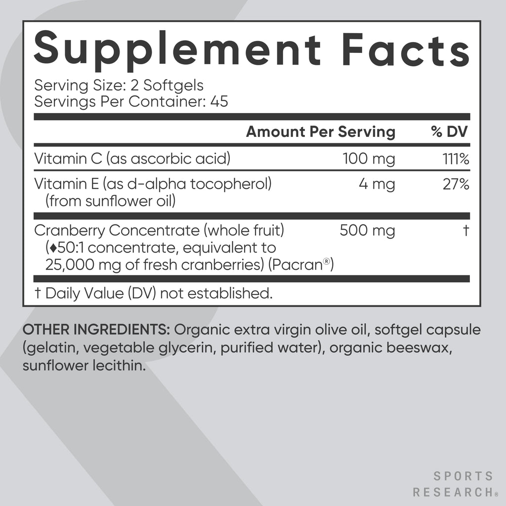 Cranberry extract for immune support