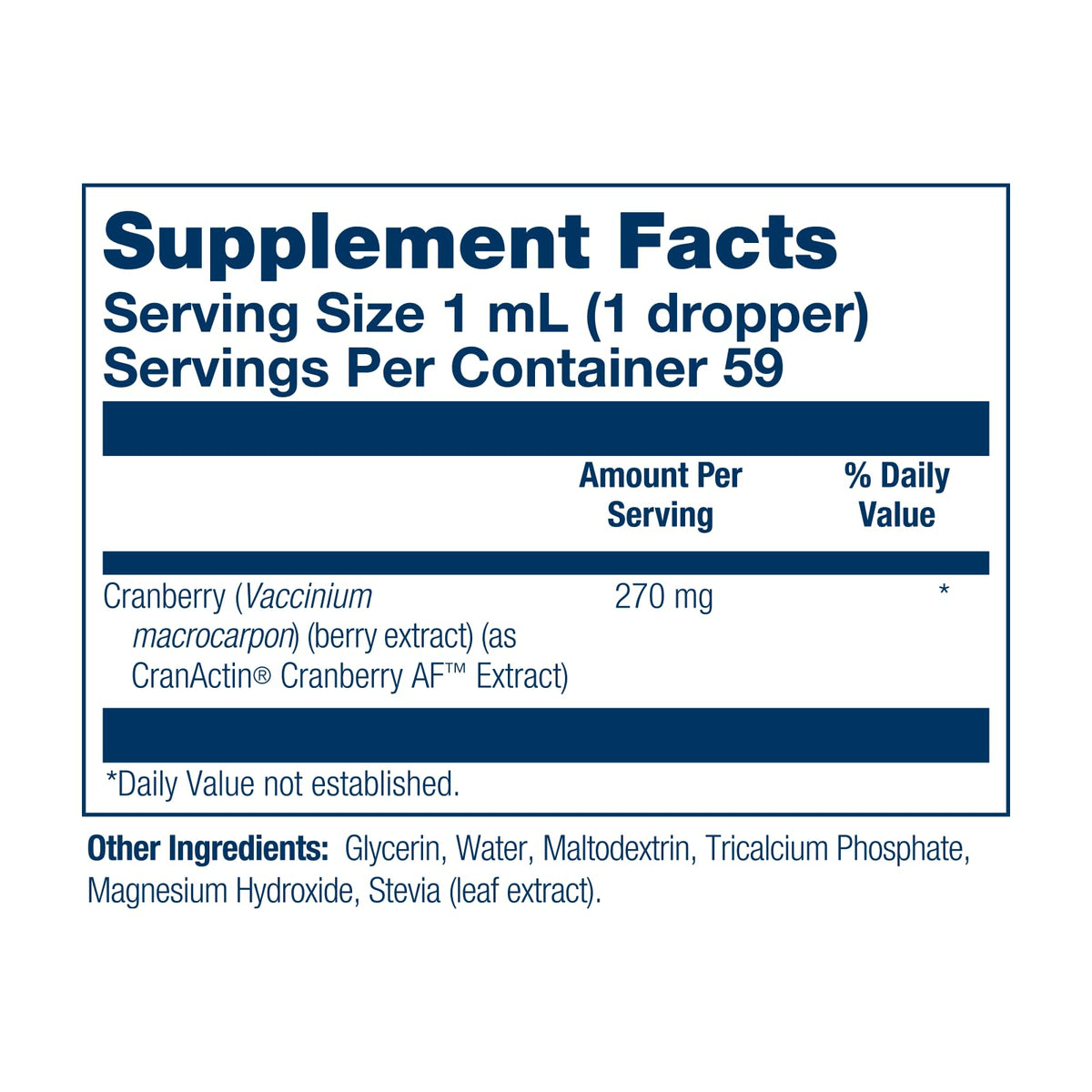 Cranberry extract for urinary health SOLARAY