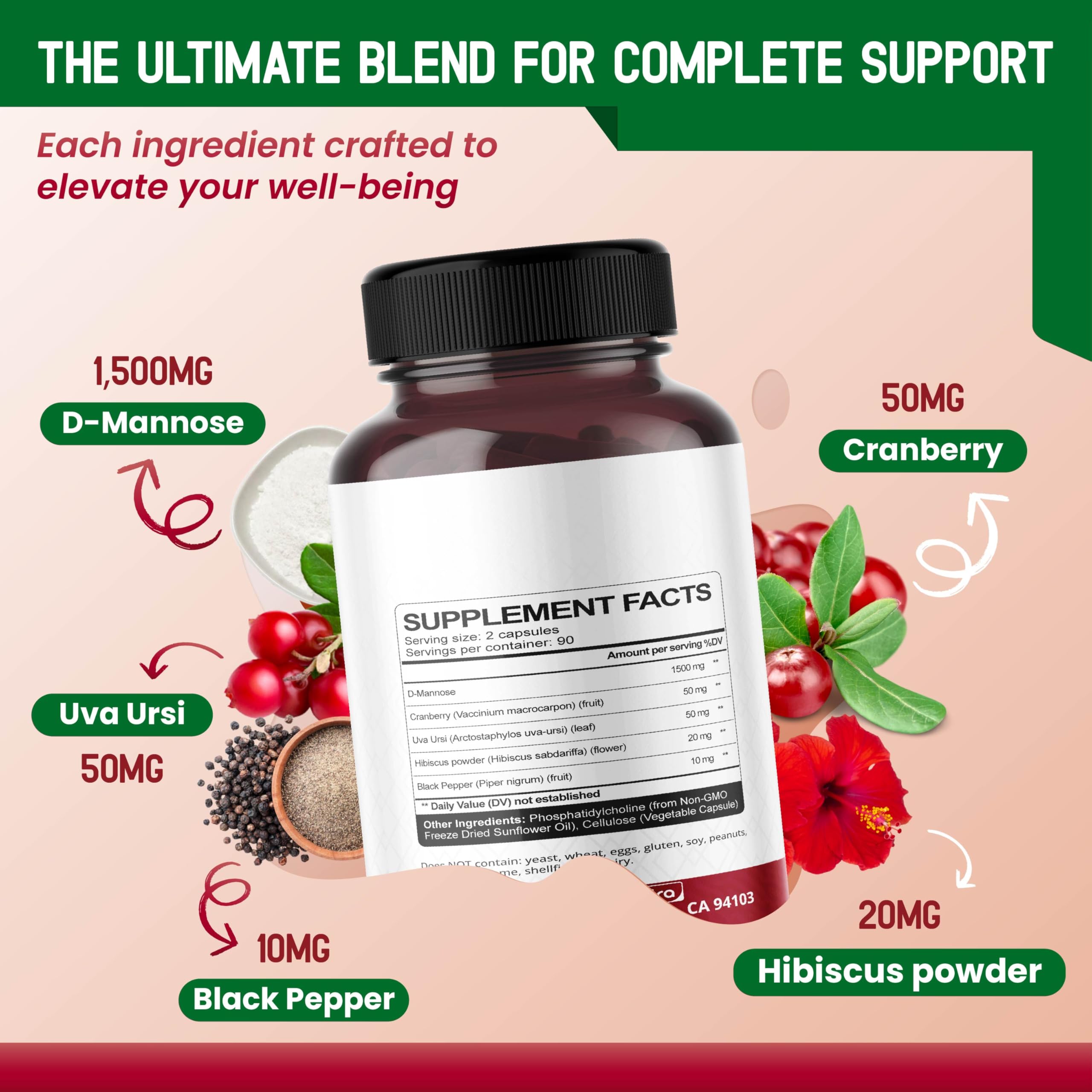 Cranberry extract for urinary health