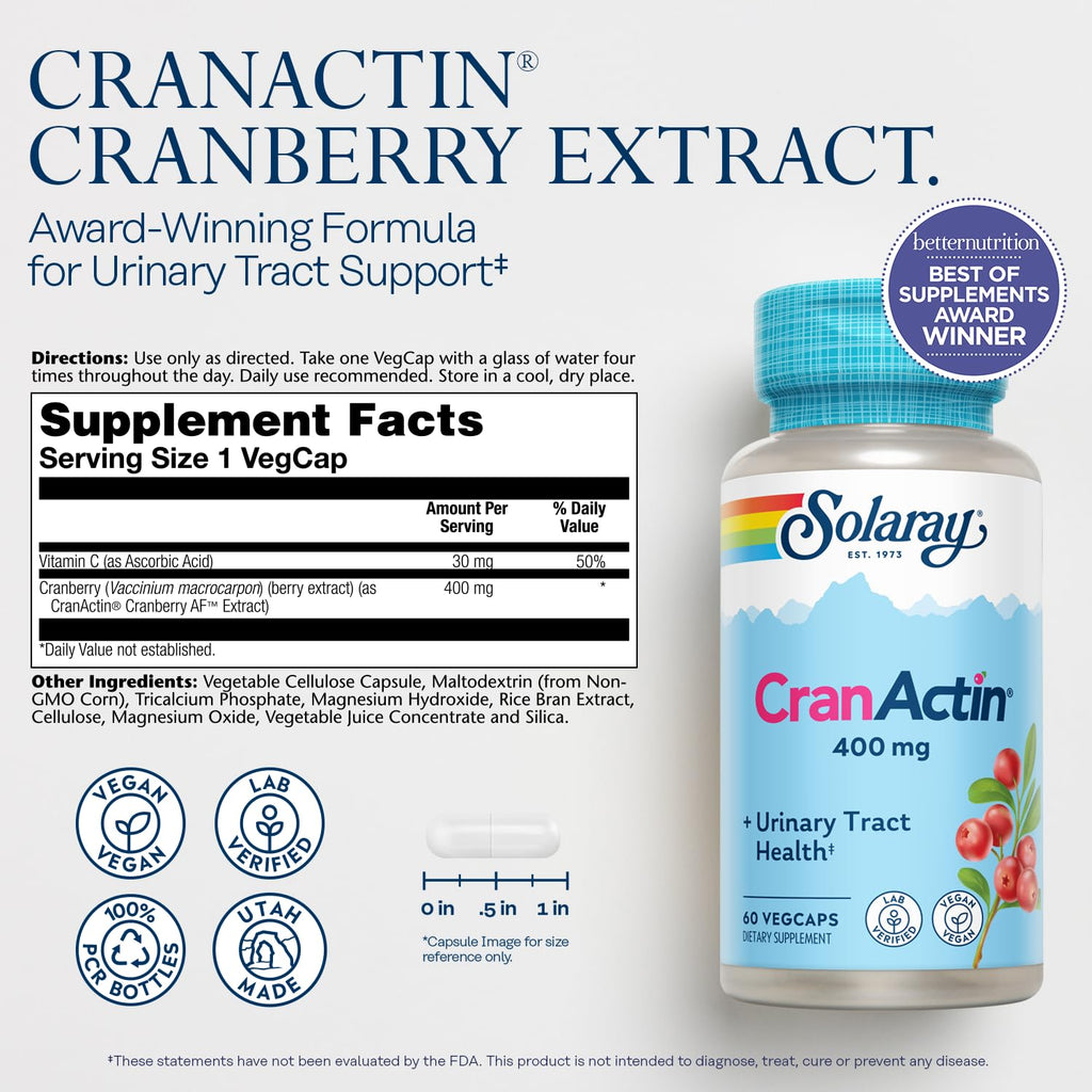 Cranberry extract for urinary health