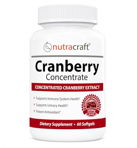 Cranberry extract softgels with Vitamin C