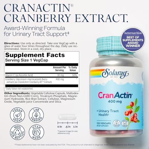 Cranberry extract with herbal ingredients