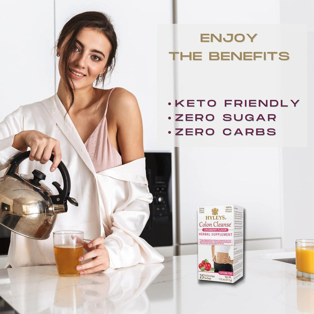 Cranberry flavored herbal detox tea