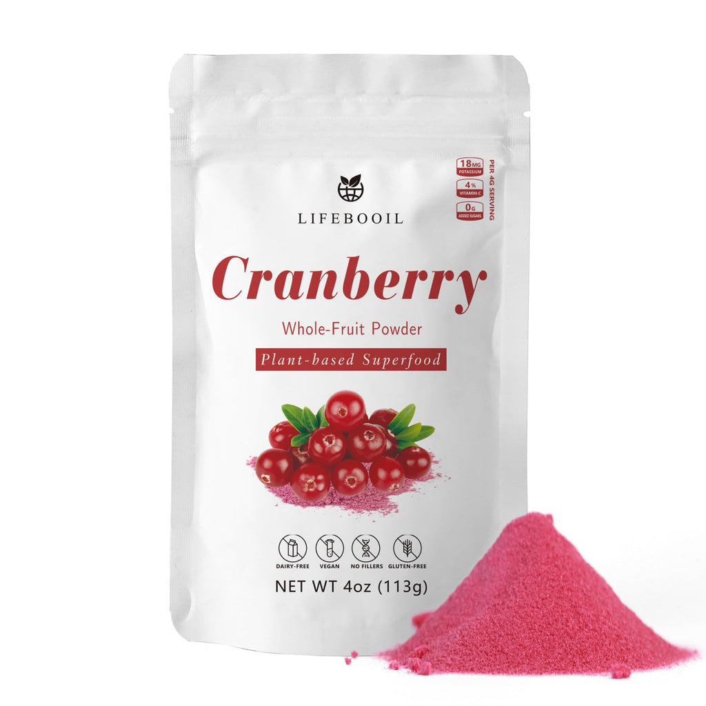 Cranberry fruit powder for smoothies