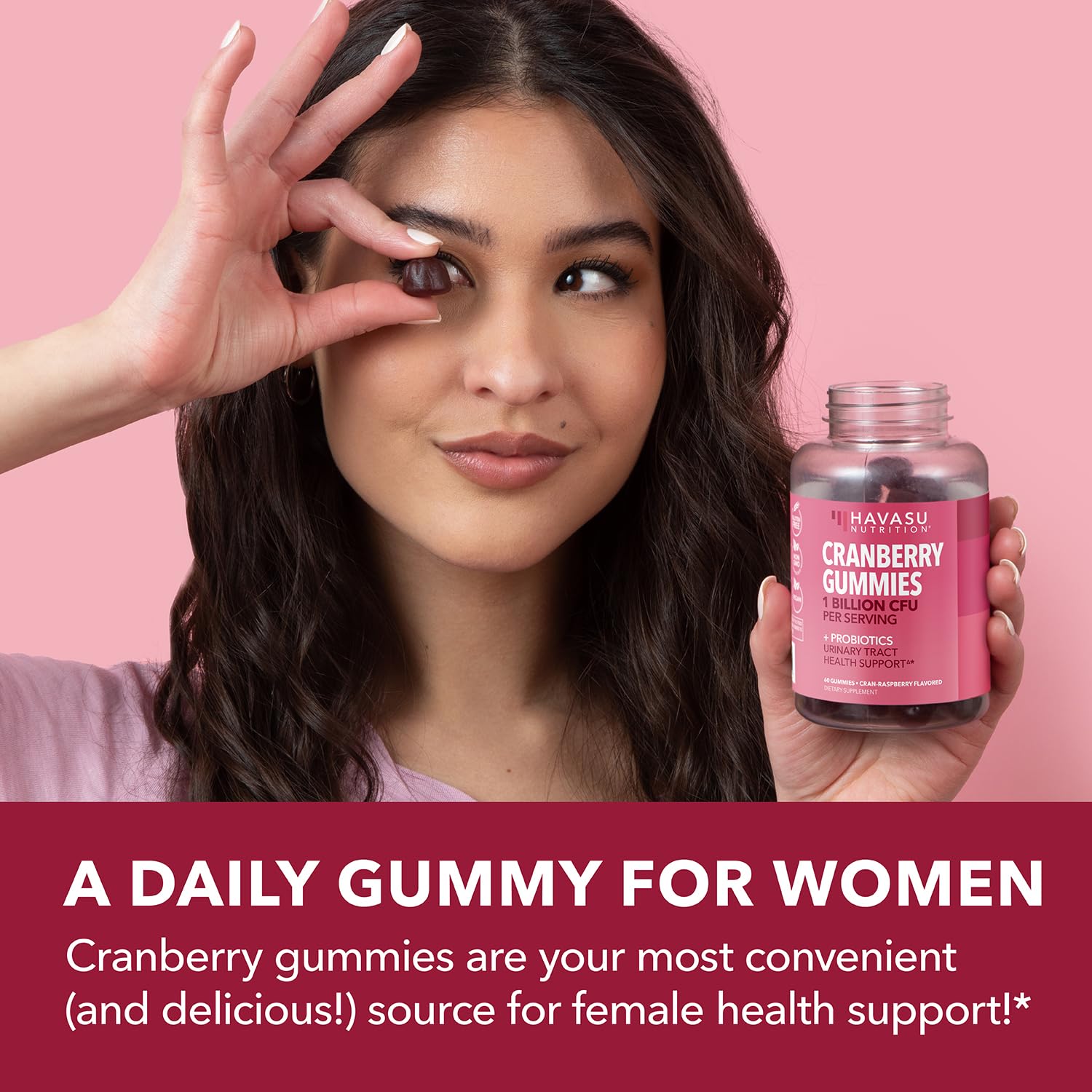 Cranberry gummies for balanced pH levels