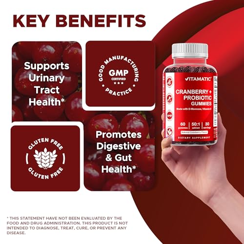 Cranberry gummies for digestive health