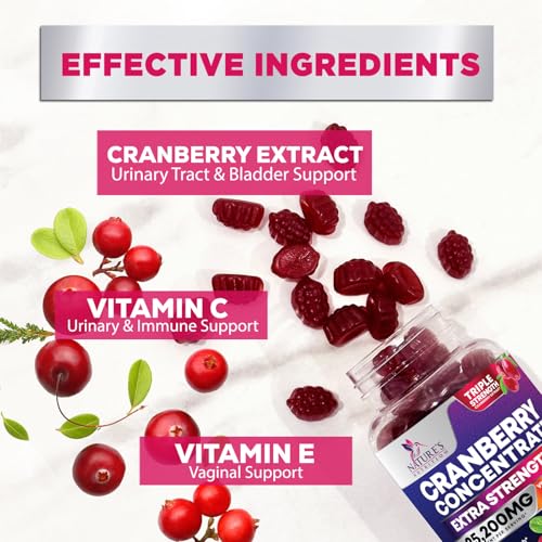 Cranberry gummies for hydration support