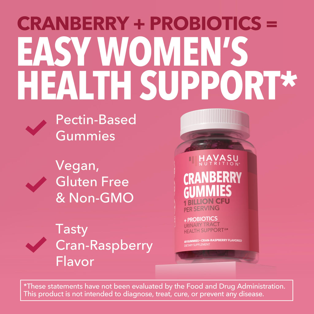 Cranberry gummies for overall health