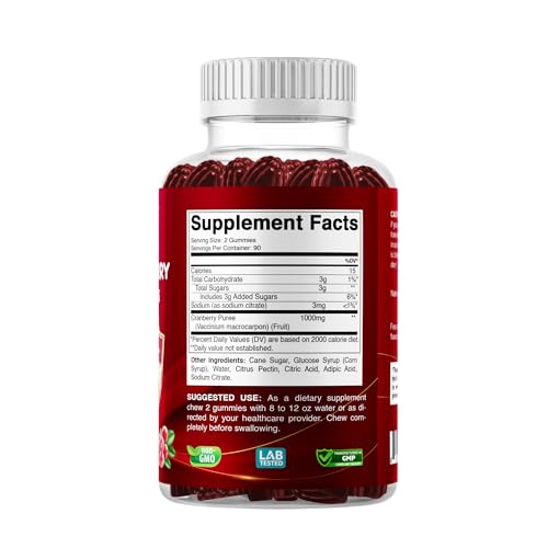 cranberry gummies for refreshing taste