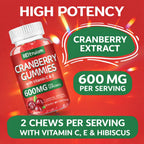 Cranberry gummies for seniors' wellness