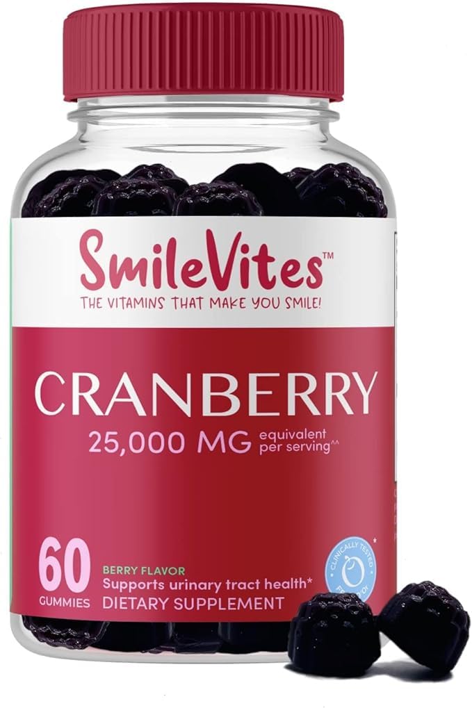 Cranberry gummies for urinary health