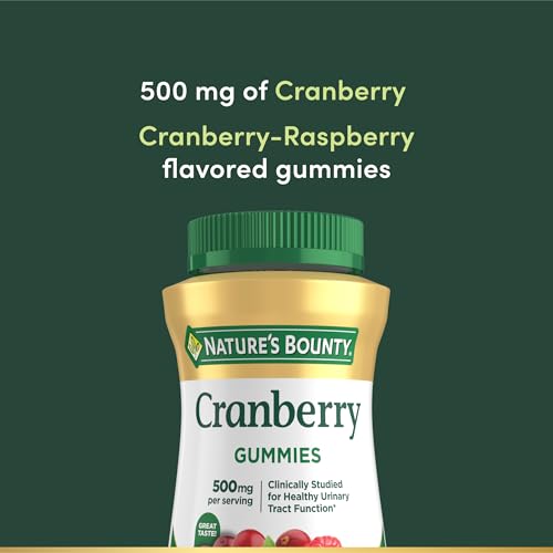Cranberry gummies for urinary health
