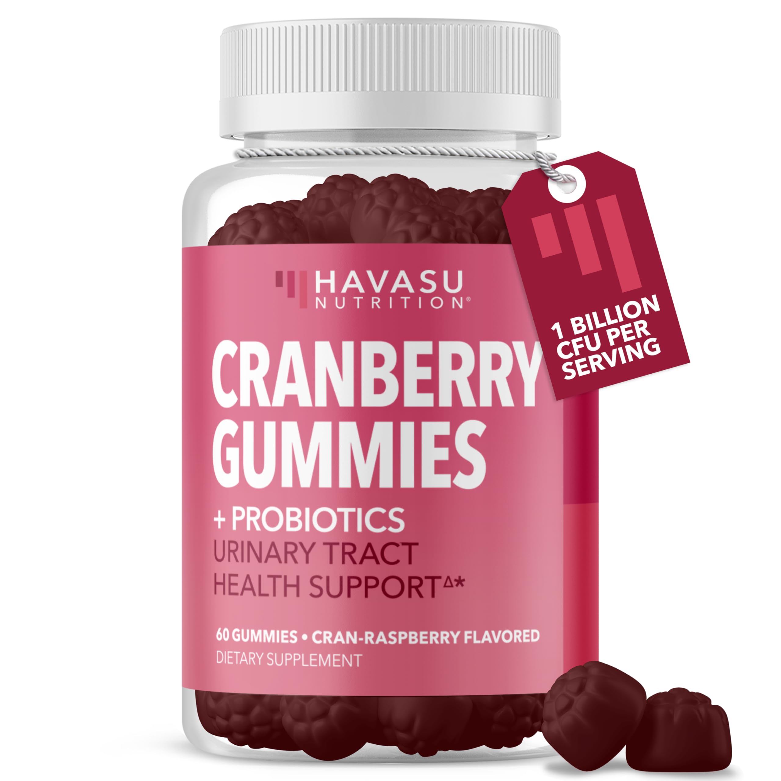 Cranberry gummies for urinary tract health