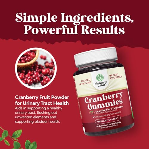 cranberry gummies for urinary tract support