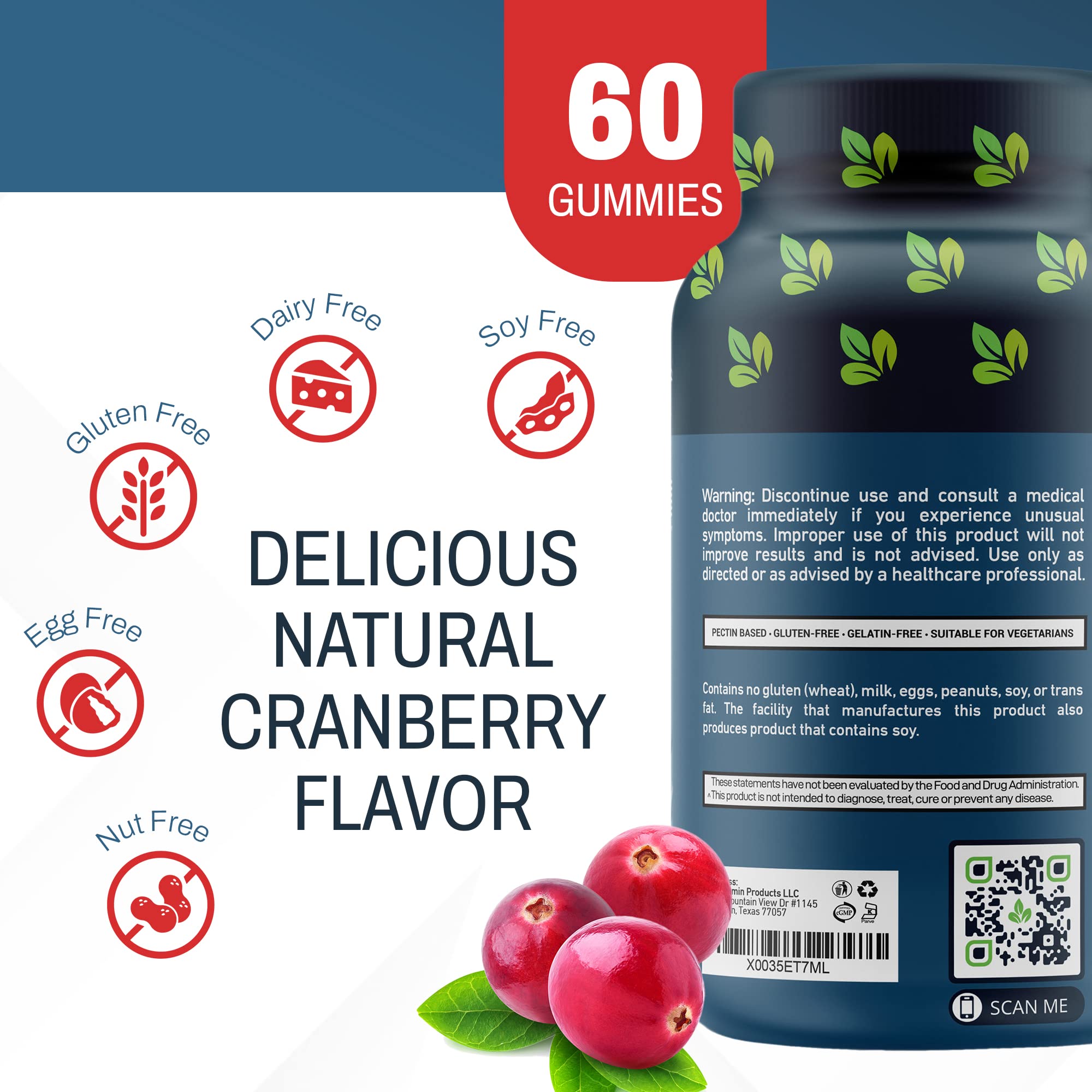 Cranberry gummies support bladder health