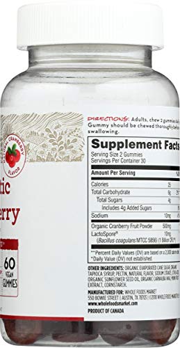cranberry gummies with added probiotics