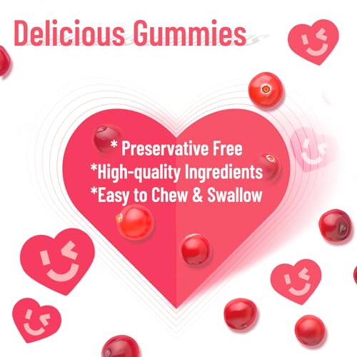 Cranberry gummies with antioxidant benefits