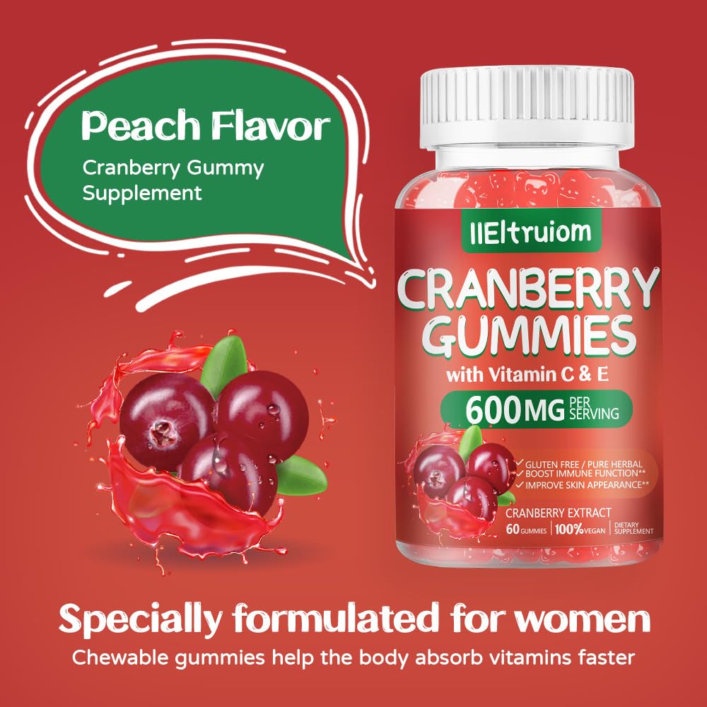 cranberry gummies with no artificial flavors