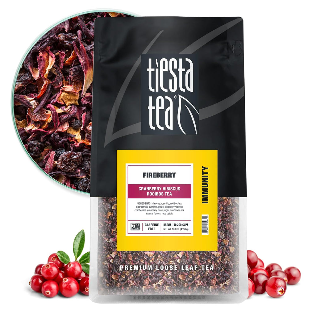 Cranberry hibiscus rooibos herbal tea