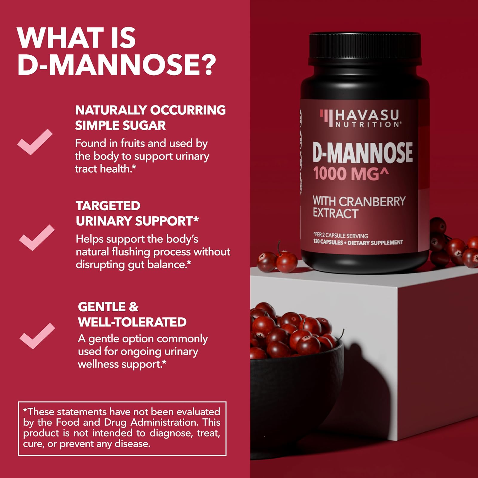 cranberry infused D Mannose formula
