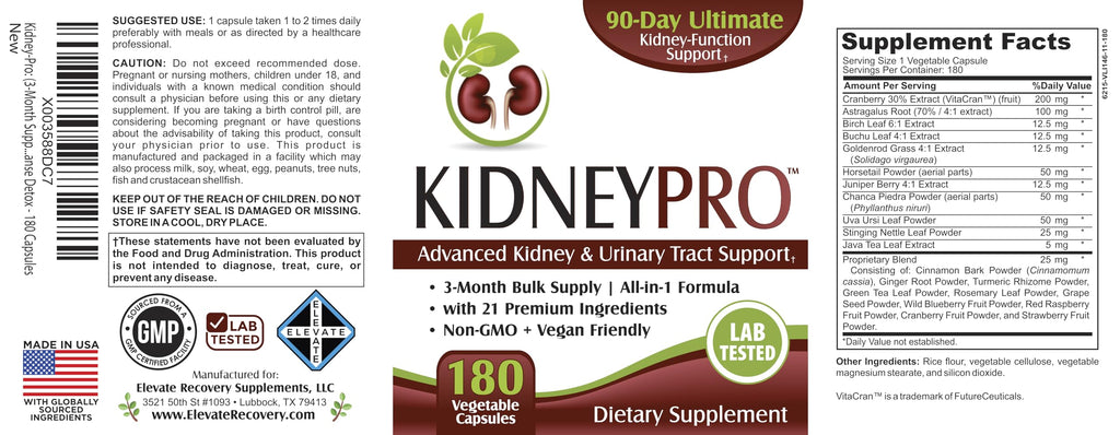 Cranberry-infused health supplement blend