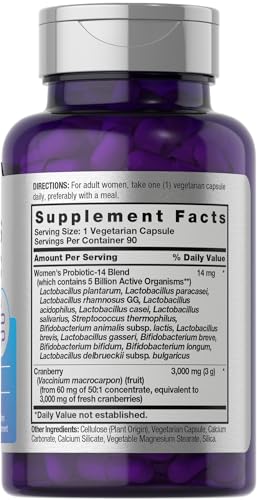 Cranberry infused probiotics for women