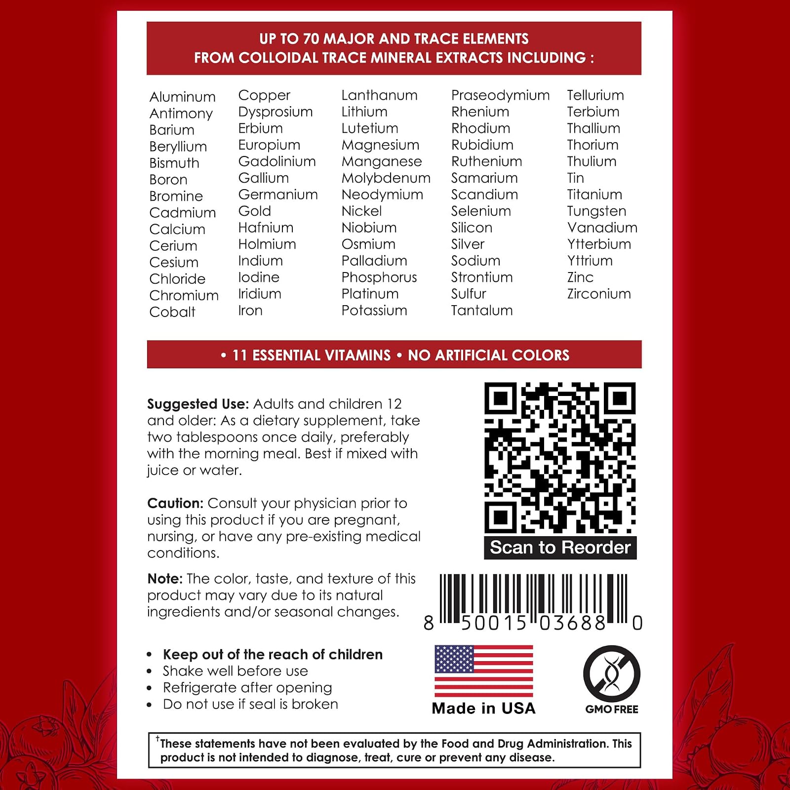 Cranberry multivitamin for daily health