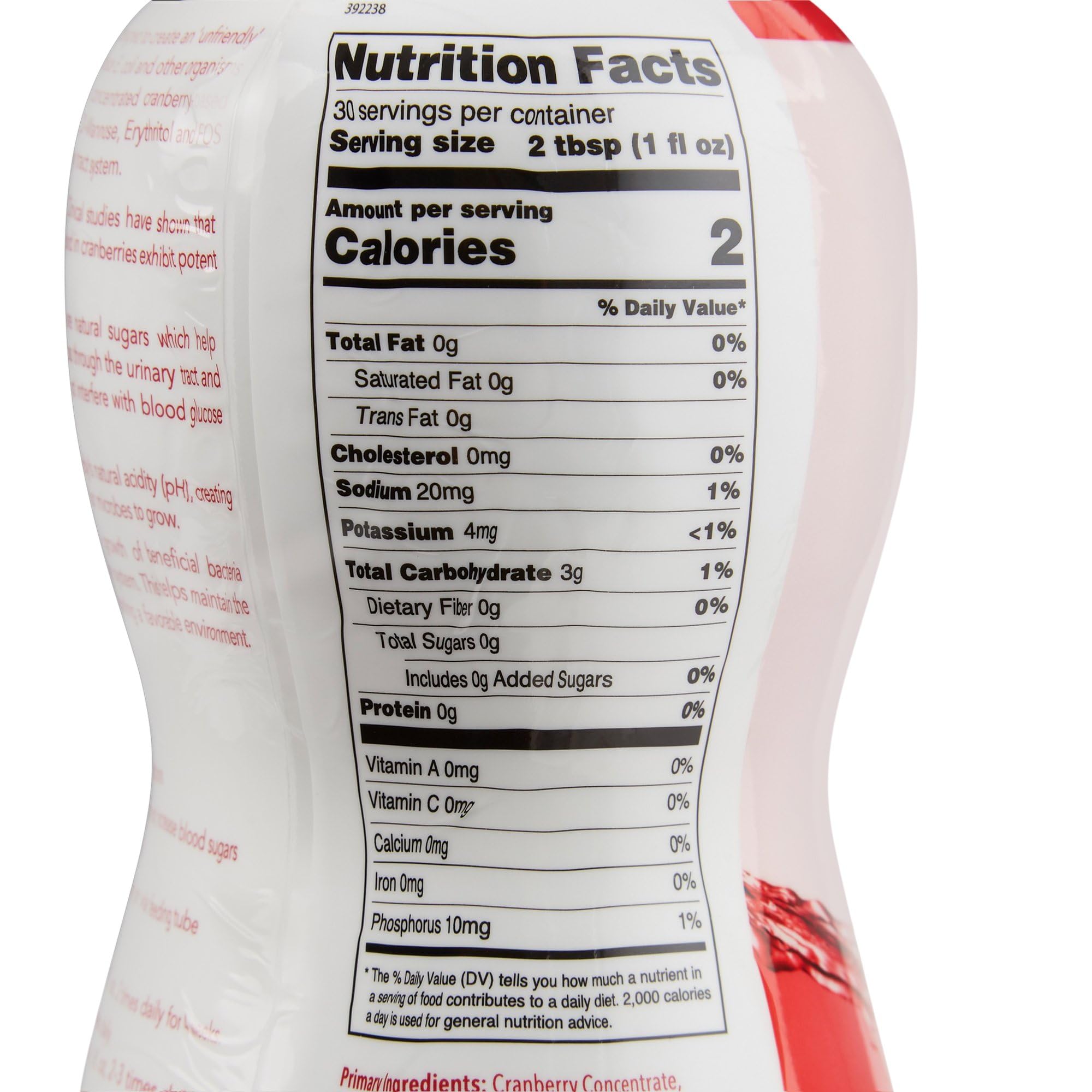 cranberry nutrition for bladder support