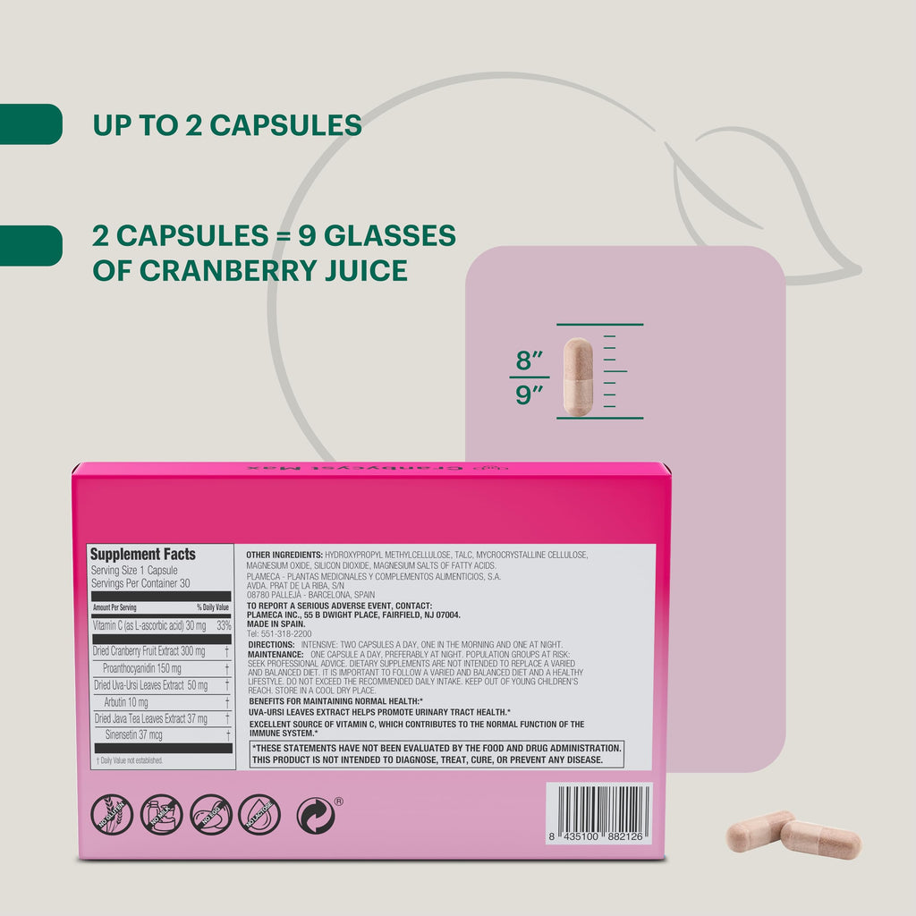 cranberry pills equivalent to juice