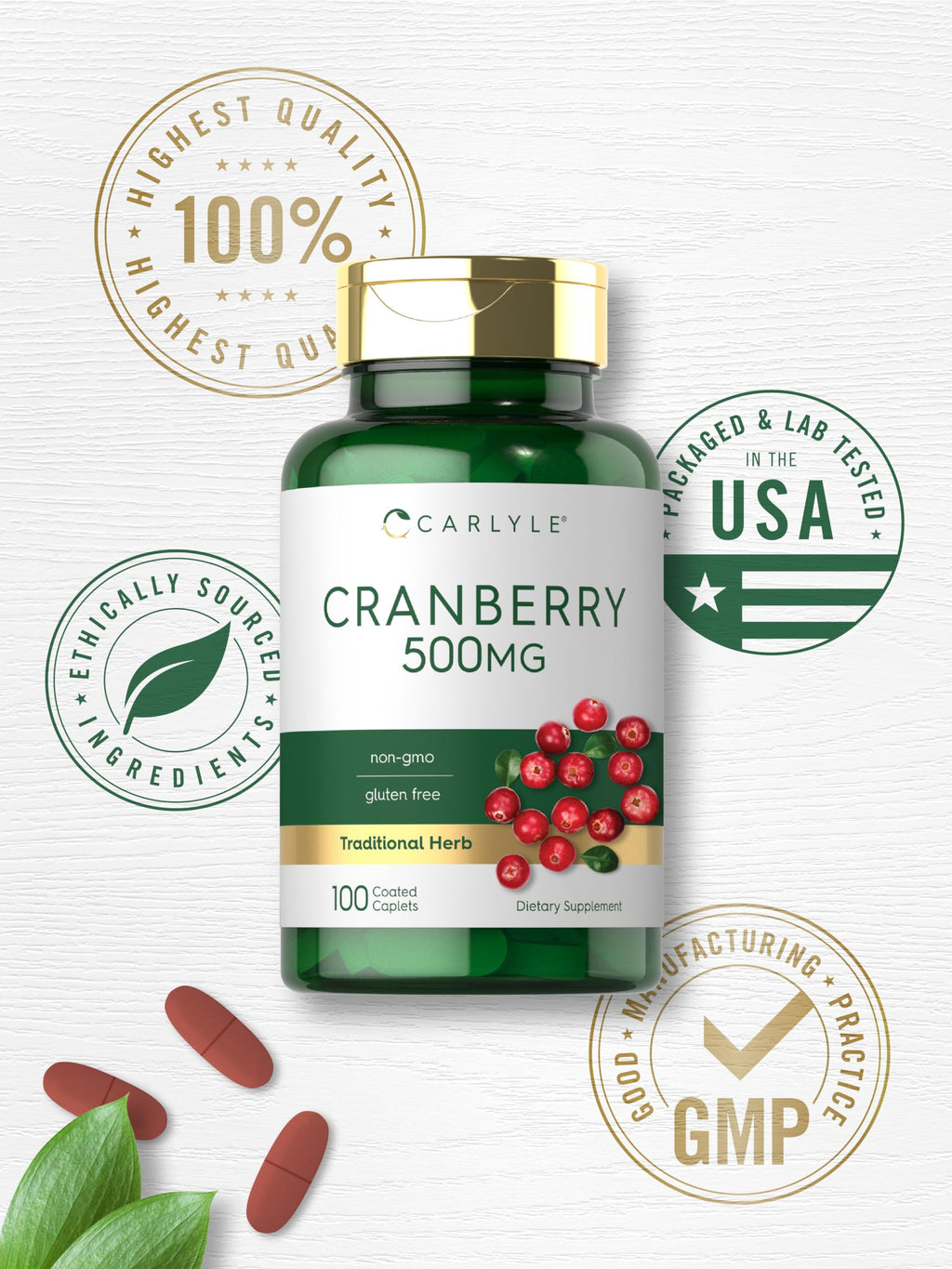 Cranberry pills for antioxidant benefits