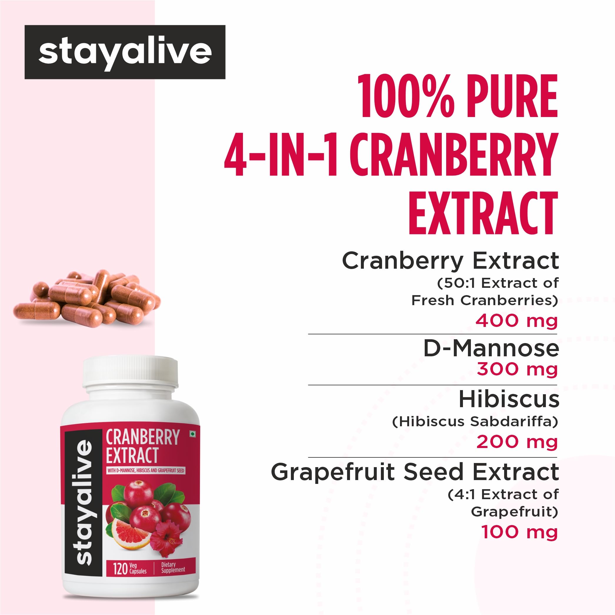 Cranberry pills for men and women