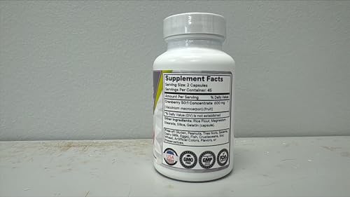 Cranberry pills for women's health