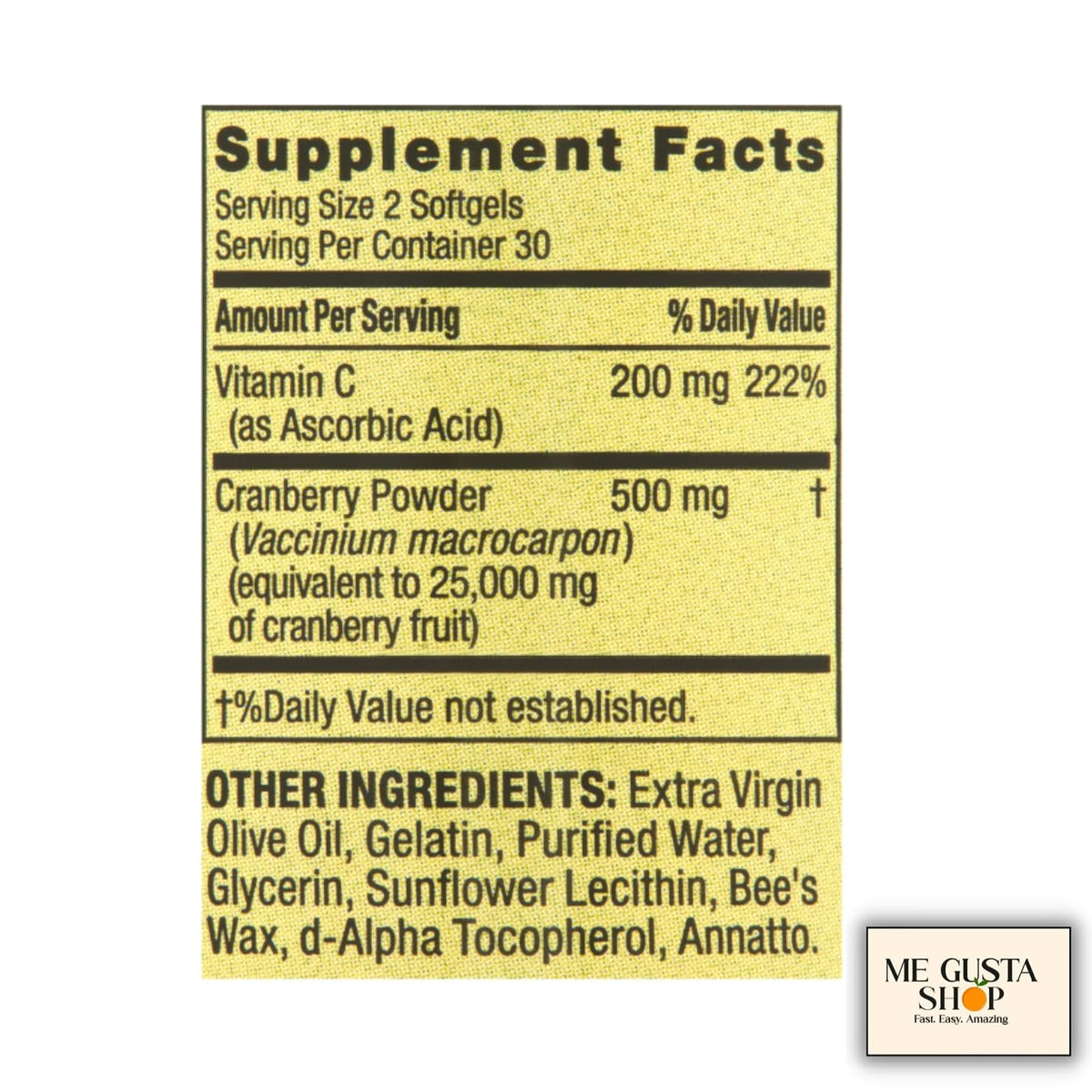 Cranberry plus Vitamin C health benefits