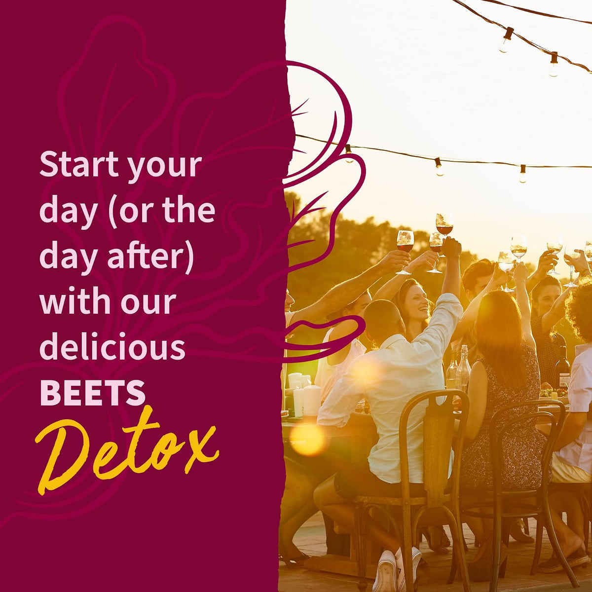 Cranberry pomegranate detox drink mix