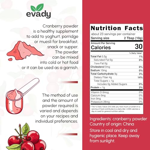 cranberry powder for energy boosts