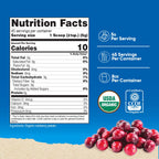 Cranberry powder for smoothies and shakes