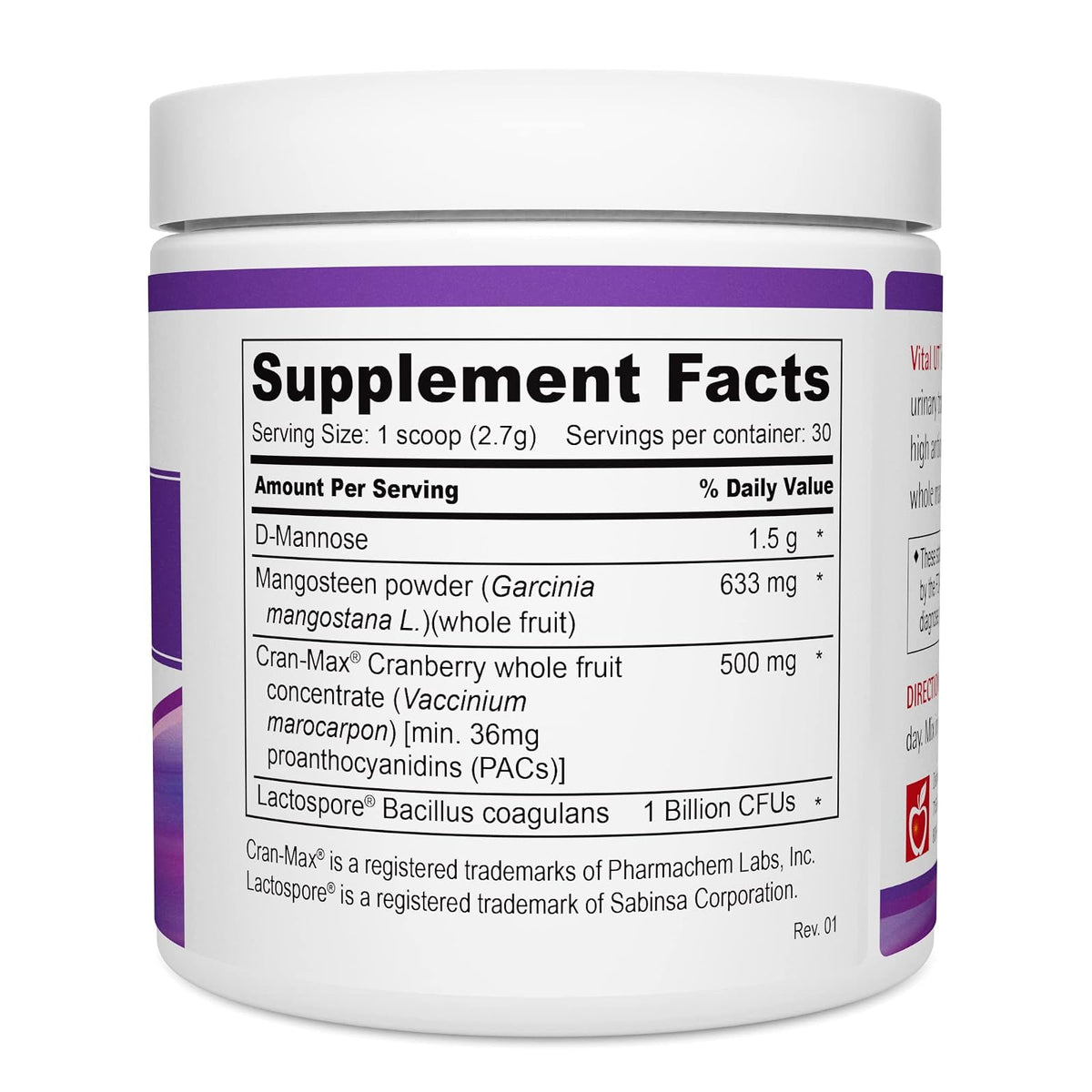 Cranberry powder with D-Mannose benefits